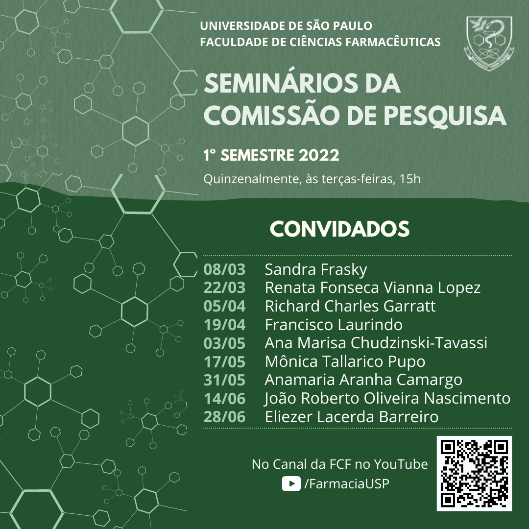 Pesquisa – Apresentação - FACULDADE DE CIÊNCIAS FARMACÊUTICAS - USP